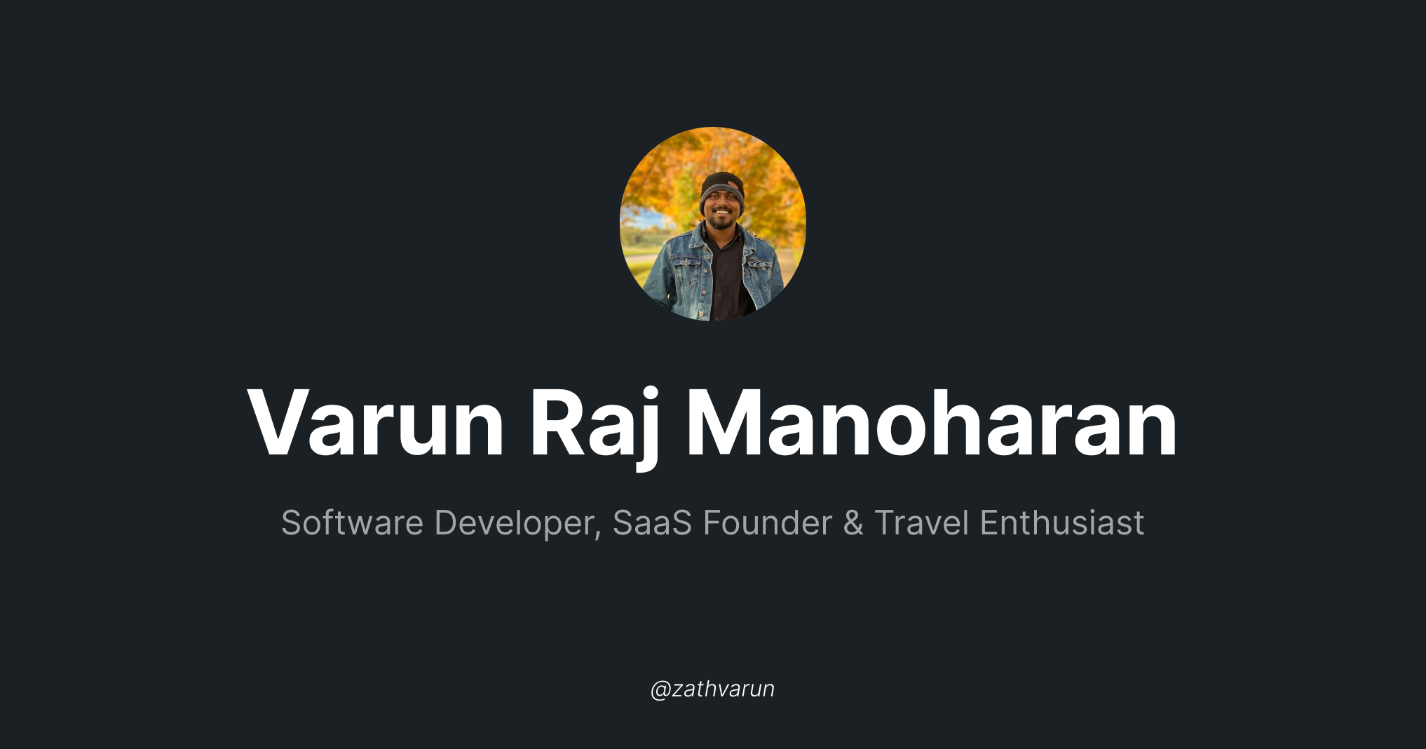 Blog | Varun Raj Manoharan